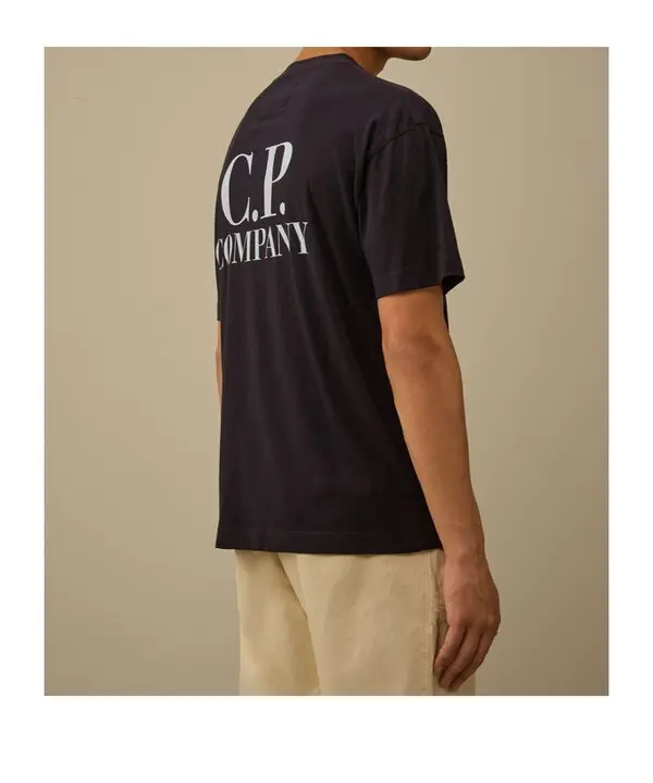 C.P. COMPANY Short Sleeved Logo Jersey T-shirt
