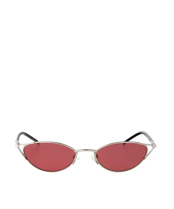 Alexander McQueen Oval Frame Sunglasses - No