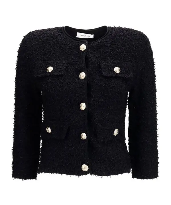 Balmain Tweed Shoulder-pads Jacket