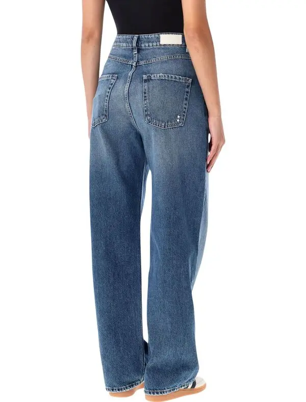 ICON DENIM LOS ANGELES Poppy High-rise Wide-leg Jeans