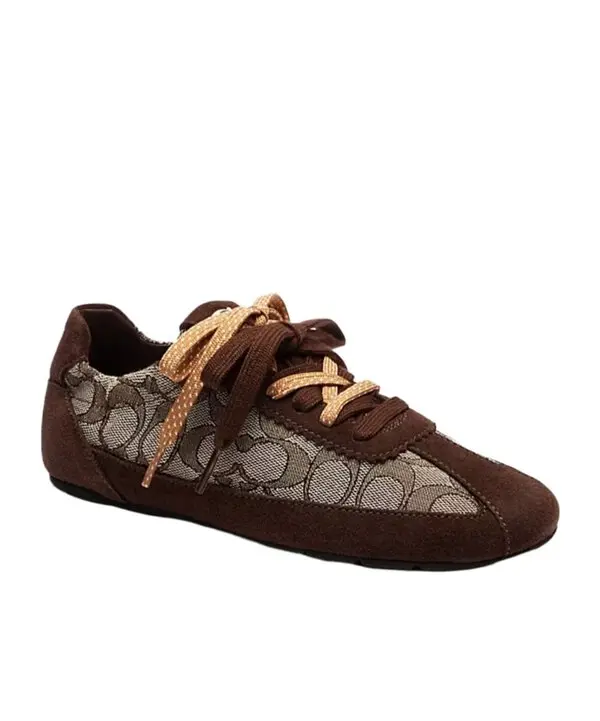 COACH Patterned Calf Leather Sneakers