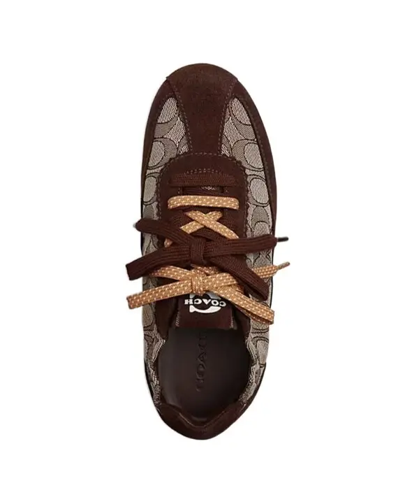 COACH Patterned Calf Leather Sneakers
