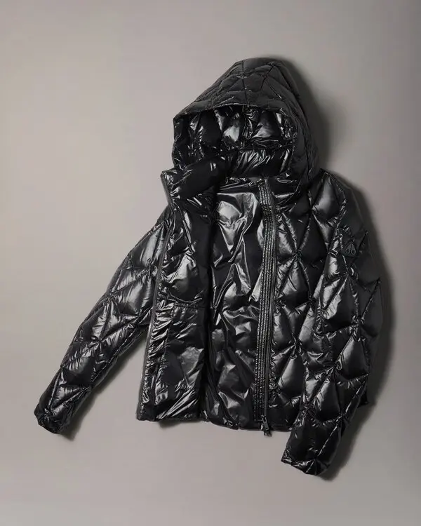 Moose Knuckles Hooded Quilted Down Jacket
