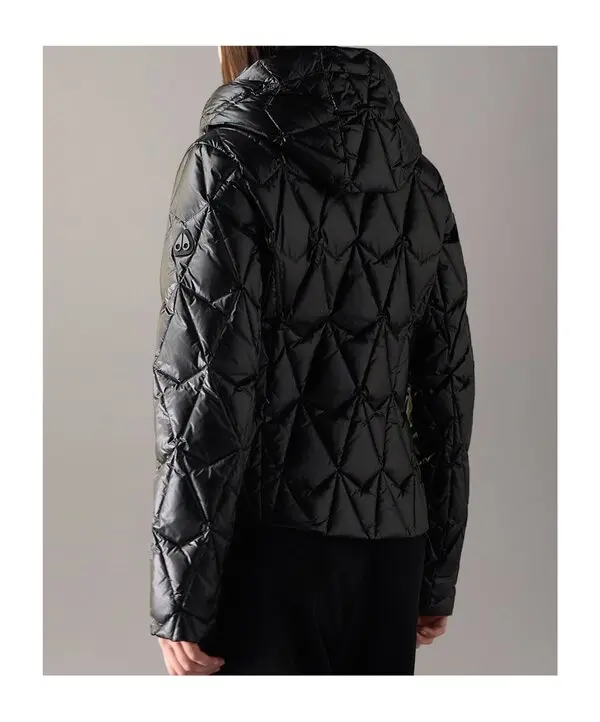 Moose Knuckles Hooded Quilted Down Jacket