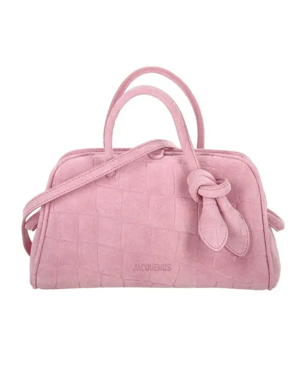Jacquemus Croc-embossed Suede Tote Bag