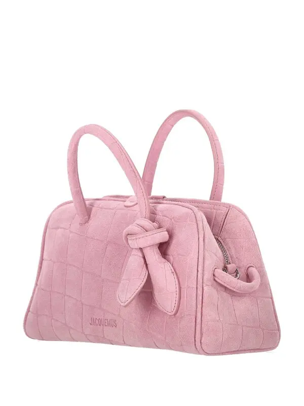 Jacquemus Croc-embossed Suede Tote Bag