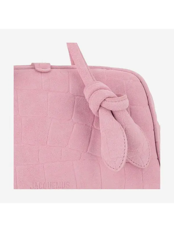 Jacquemus Croc-embossed Suede Tote Bag