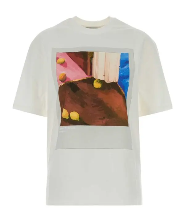 JIL SANDER Printed Short-sleeve T-shirt - White