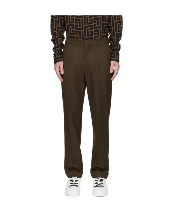 Balmain Front Pleated Casual Pants