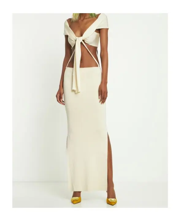 AYA MUSE Cutout Slit Dress