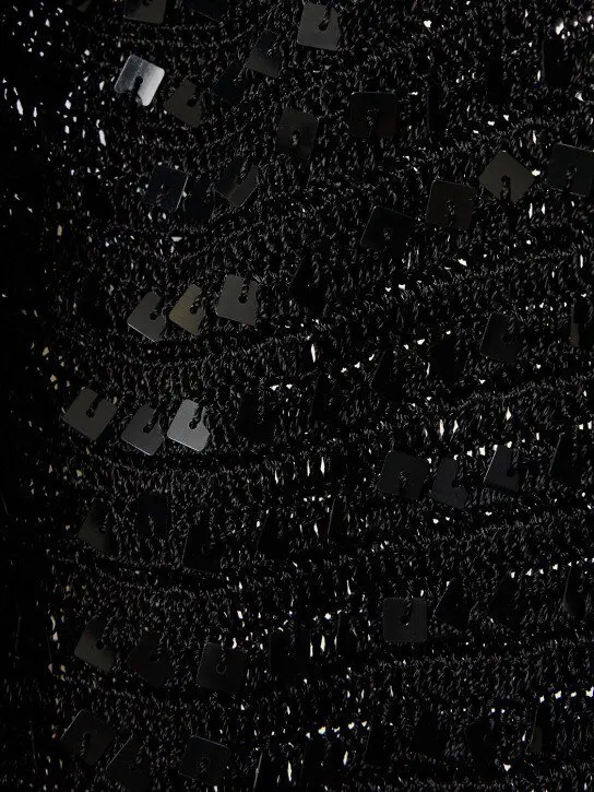 AYA MUSE Gia Sequined Knit Long Dress