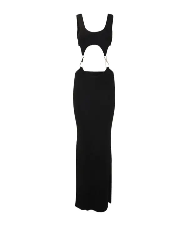AYA MUSE Long Viscose Satin Dress