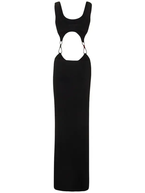 AYA MUSE Long Viscose Satin Dress