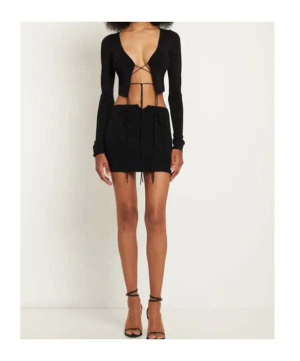 AYA MUSE Long-sleeved Mini Dress