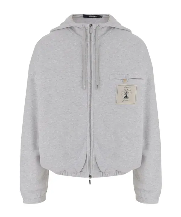 Jacquemus Patch Logo Zip-up Hoodie