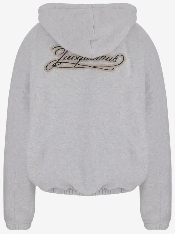 Jacquemus Patch Logo Zip-up Hoodie