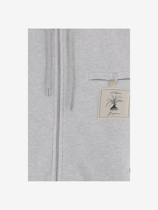 Jacquemus Patch Logo Zip-up Hoodie