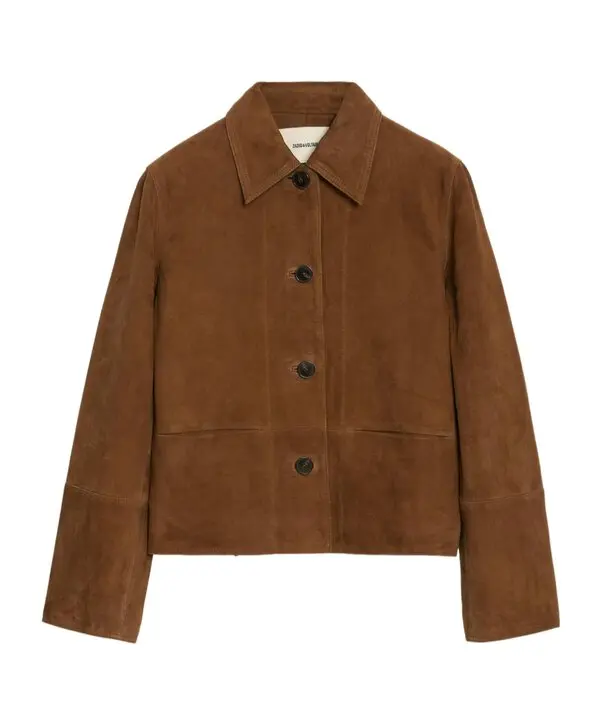 Zadig&Voltaire Lessa Suede Jacket - Cognac