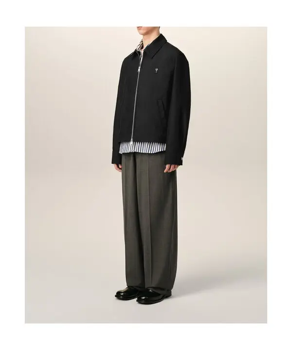 AMI Paris Nylon Jacket With De Coeur