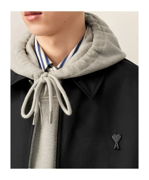 AMI Paris Nylon Jacket With De Coeur