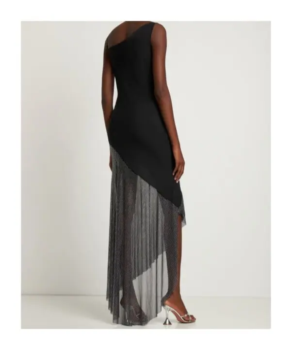 Giuseppe Di Morabito Embellished Crepe De Chine Midi Dress
