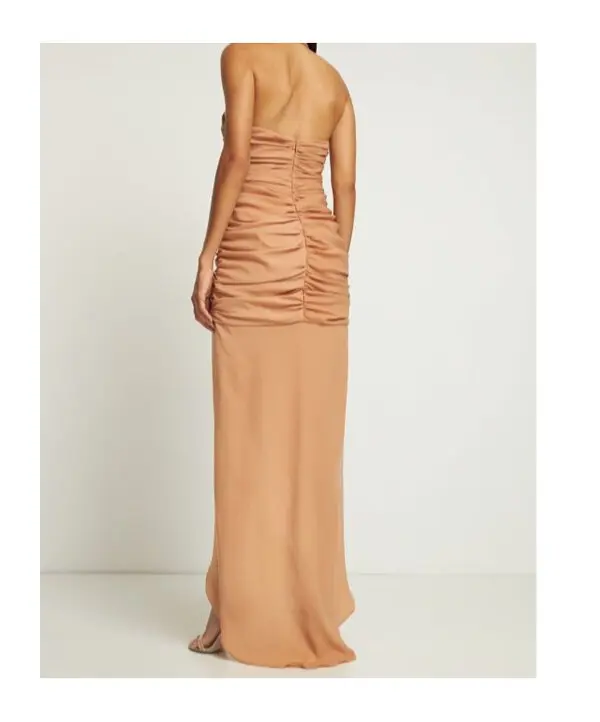 Giuseppe Di Morabito Crepe De Chine Cut Out Long Dress