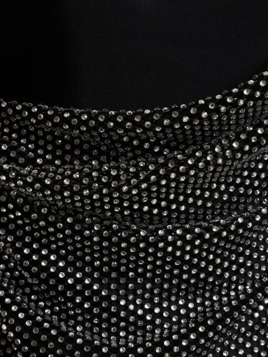 Giuseppe Di Morabito Embellished Mesh Mini Dress