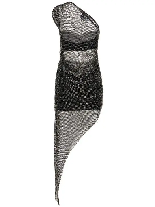 Giuseppe Di Morabito Embellished Stretch Jersey Midi Dress