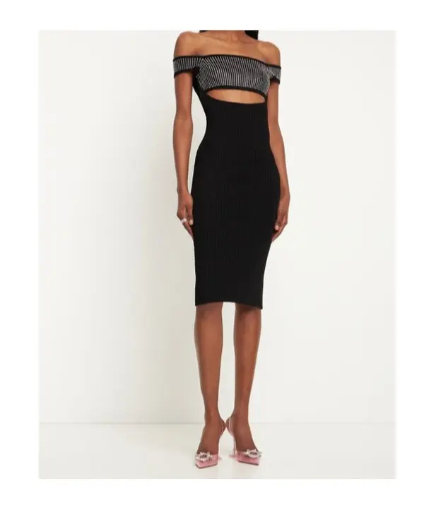 Giuseppe Di Morabito Embellished Knit Midi Dress