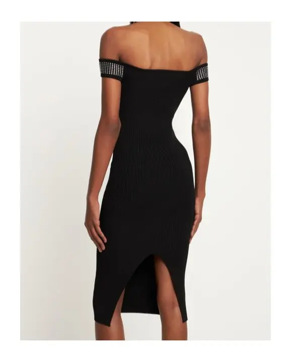 Giuseppe Di Morabito Embellished Knit Midi Dress