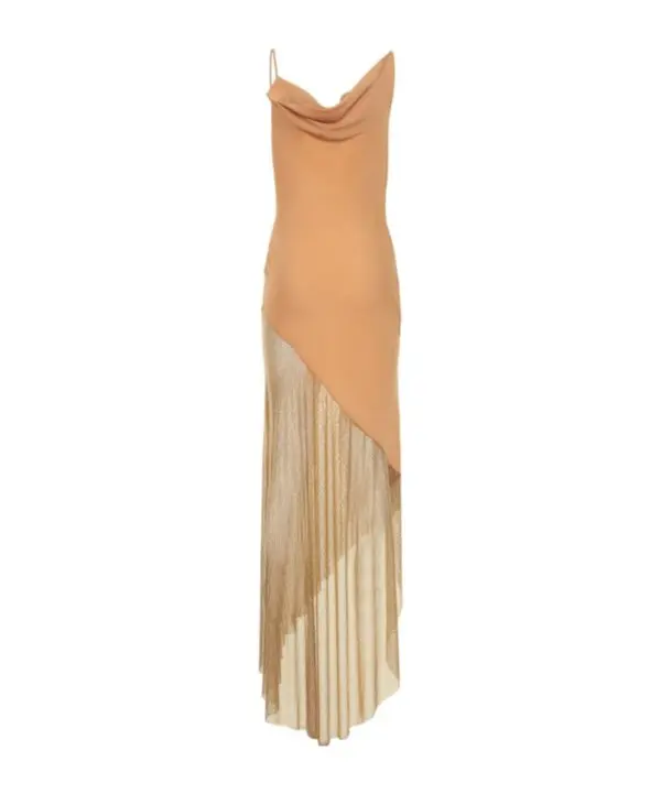 Giuseppe Di Morabito Embellished Crepe De Chine Midi Dress
