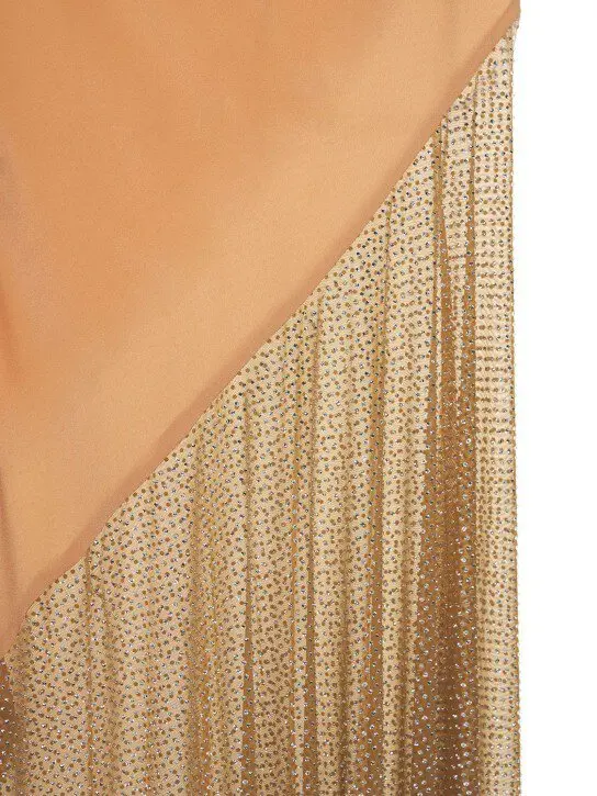 Giuseppe Di Morabito Embellished Crepe De Chine Midi Dress
