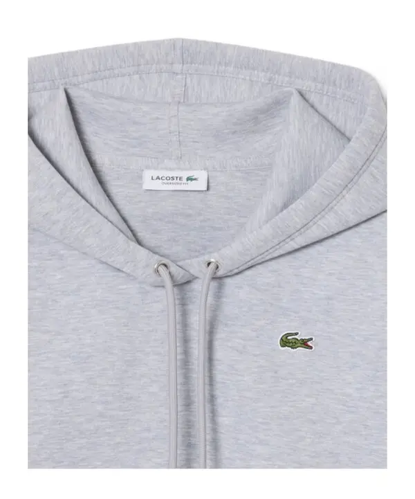 Lacoste Oversized Ribbed Polo Collar Sweatshirt