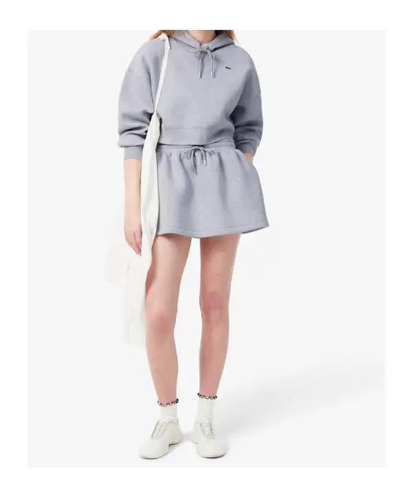 Lacoste Oversized Ribbed Polo Collar Sweatshirt