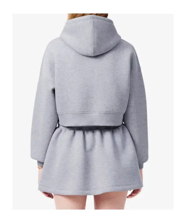 Lacoste Oversized Ribbed Polo Collar Sweatshirt