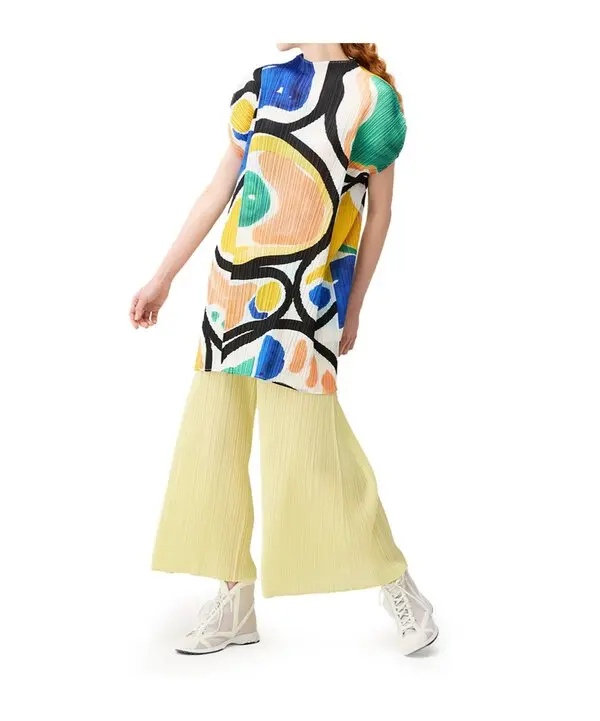 Issey Miyake Roll Abstract-print Mini Dress