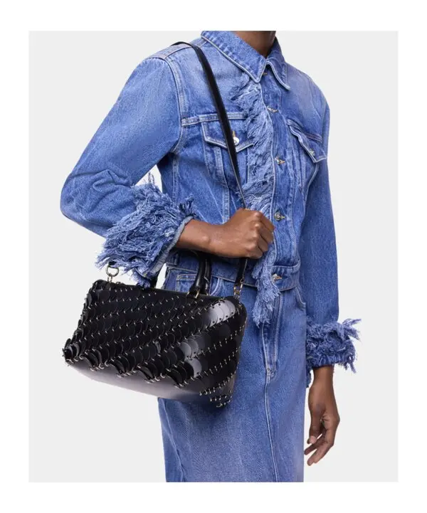 Rabanne Paco Leather Tote Bag