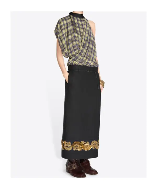 Dries Van Noten Draped Pleated Top