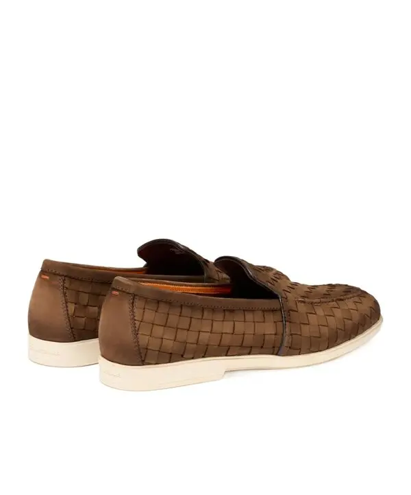 Santoni Flat Casual Shoes - Dark Brown