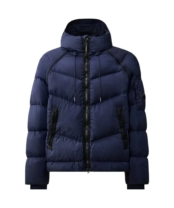 C.P. COMPANY Hooded Quilted Down Jacket