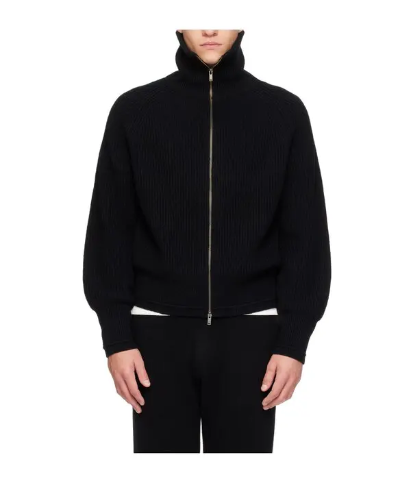 ENTIRE STUDIOS Ribbed Zip-up Cardigan