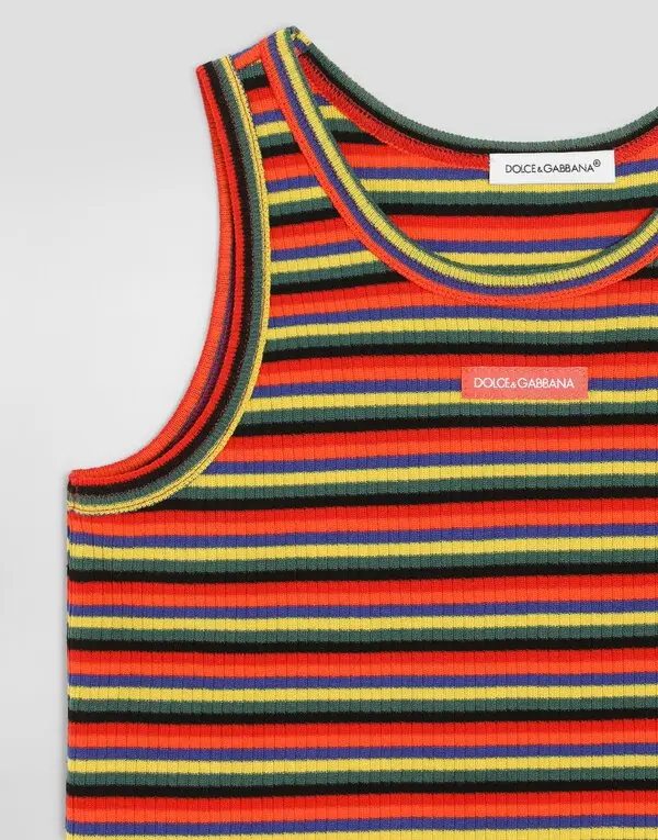 Dolce & Gabbana Striped Jersey Top