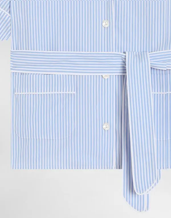 Dolce & Gabbana Striped Belted Top