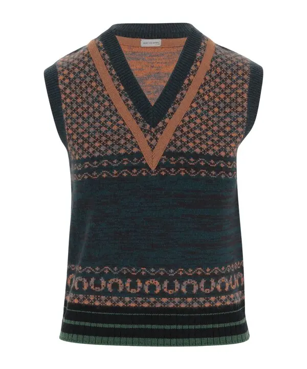 Dries Van Noten V-neck Knit Vest