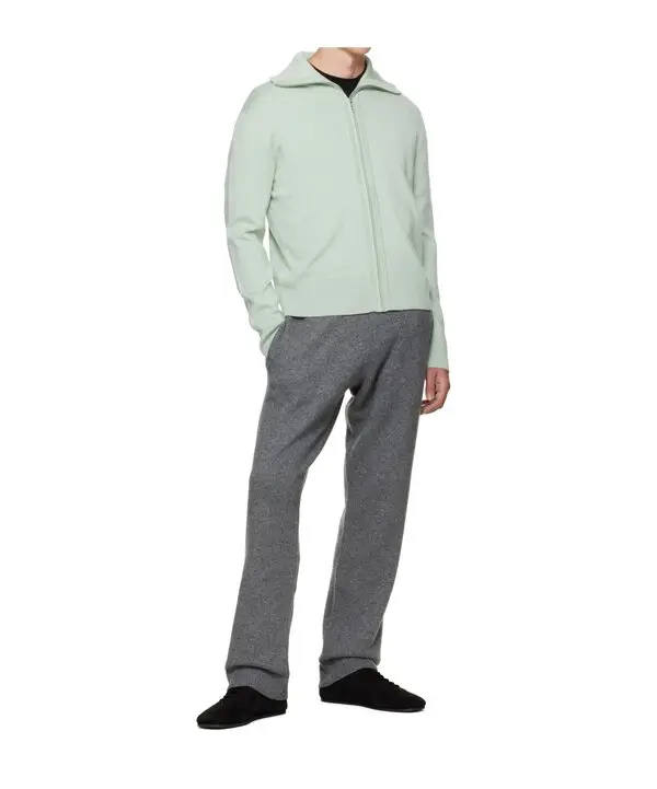 ENTIRE STUDIOS Ribbed Zip-up Knit Top
