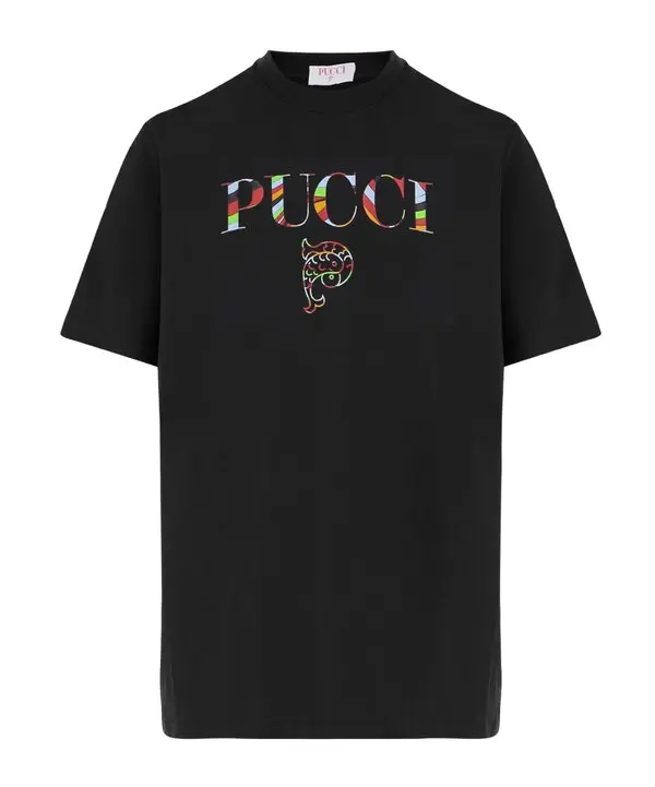 Emilio Pucci Cotton T-shirt With Logo