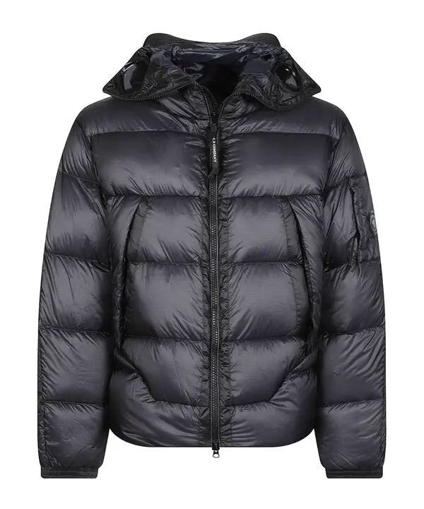 C.P. COMPANY Hooded Quilted Down Jacket