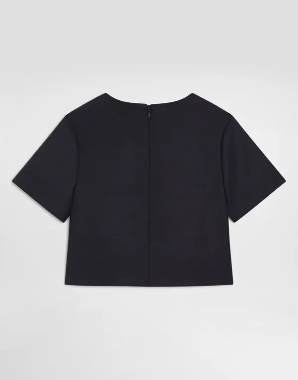 Dolce & Gabbana Wool Crêpe Blouse With Bows