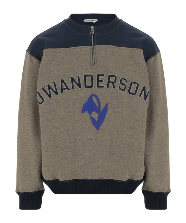 J.W.ANDERSON Jw Anderson Logo Half Zip Sweatshirt