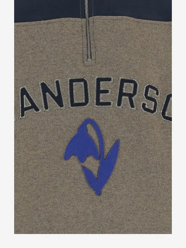 J.W.ANDERSON Jw Anderson Logo Half Zip Sweatshirt
